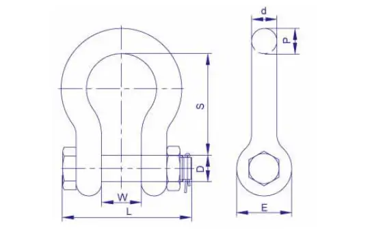 LS03 Measuring Cell Shackles Force Sensors Underwater Load Cell