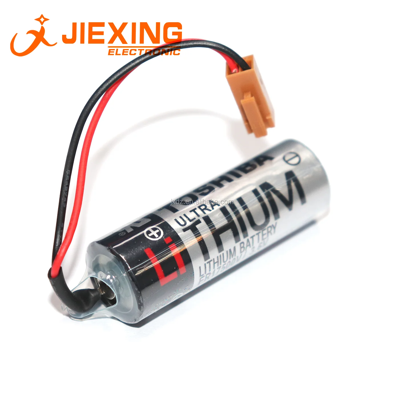 ER17500V 3.6V PLC Ultra Lithium Battery with Brown Connector