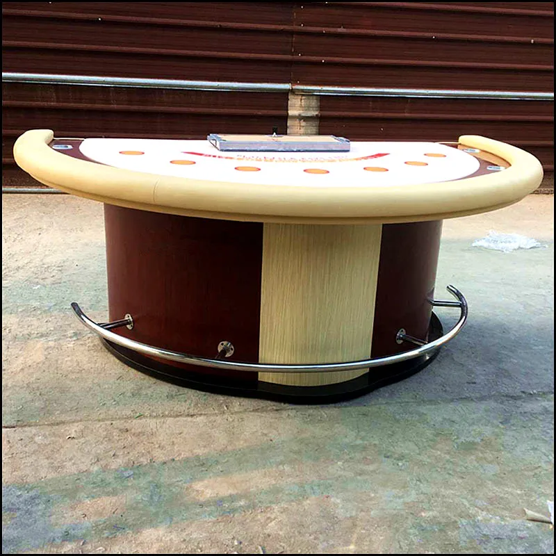 Solid Wood Blackjack Gambling Poker Table Casino Poker Table with High ...