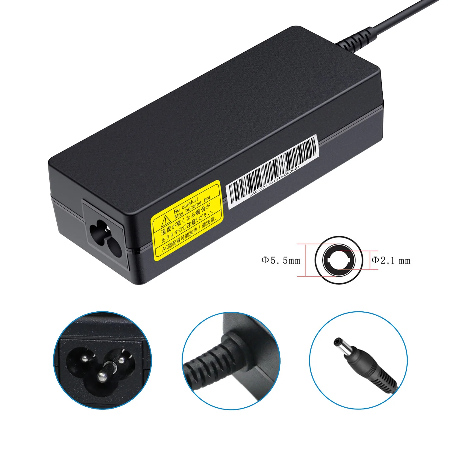 Ac Dc Connector Universal Adapter Plug Laptop Power Supply With 5.5*2 ...