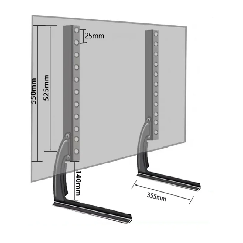 Telescopic Long Arm 180 Degrees Swing Single Vesa 75 Monitor Mount