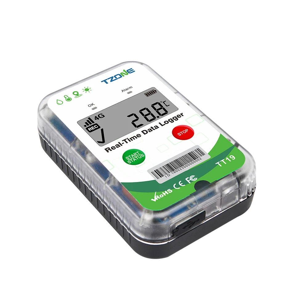 4g Real Time Gps Location Function Temperature Humidity Data Logger ...