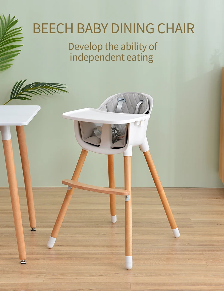 European Standard Wholesale Multi-function Wooden Baby High Chair For ...