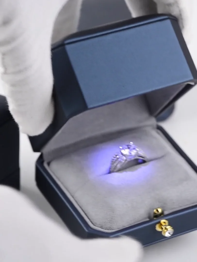 Fanxi Led Jewellery Box Black Lacquer Logo Silk Screen Luxury Led ...