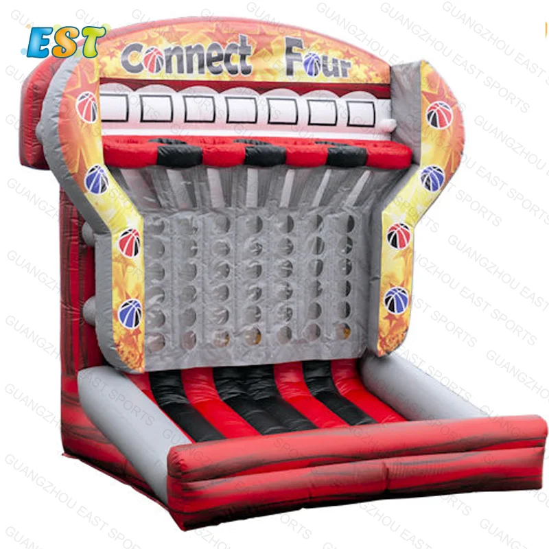 Carnival Sports Interactive Inflatables Connect 4 Basketball Shooting ...