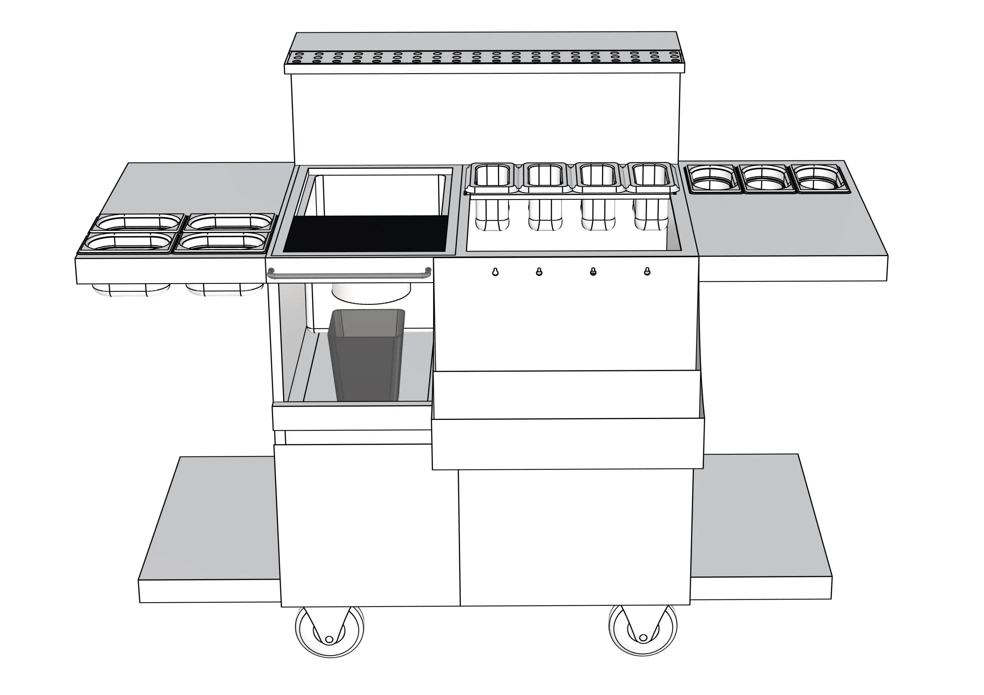 Removable Outdoor Custom Removable Cocktail bar Mobile Bartender Ice ...