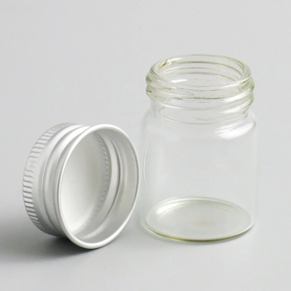 Transparent 15ml 25ml 40ml 50ml 60ml Glass Bottle With Screw Cap ...