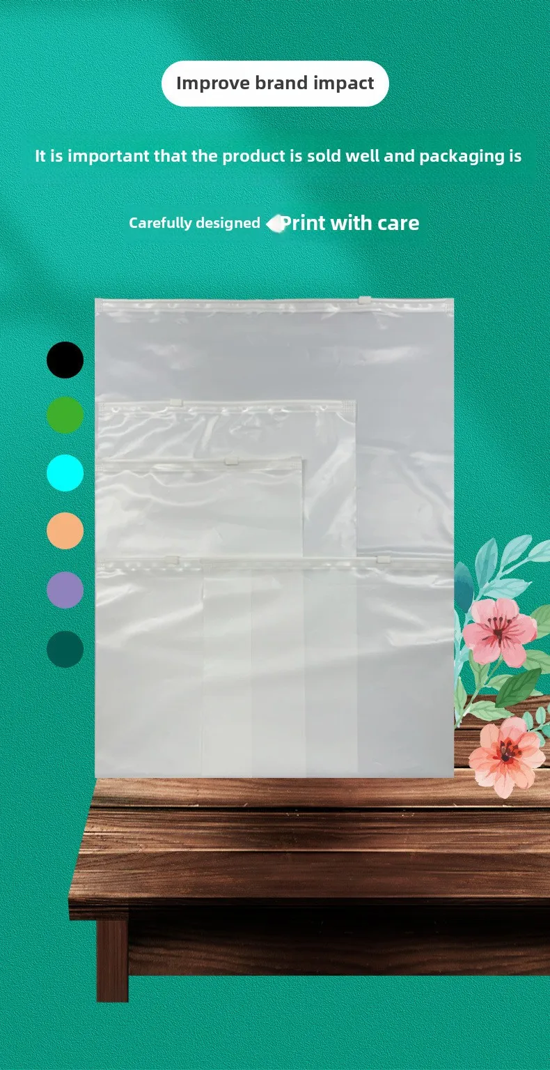100% Biodegradable PLA PBAT Frosted Translucent Zip Lock Plastic Bag ...