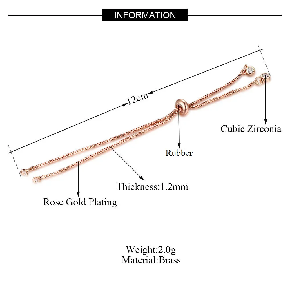 Wholesale Extender Adjustable Box Chains for Bracelets Handmade Copper ...