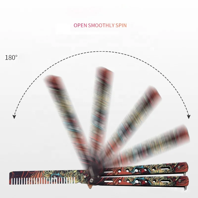 Practice Training Stainless Steel Outdoor Butterfly Training Knives ...