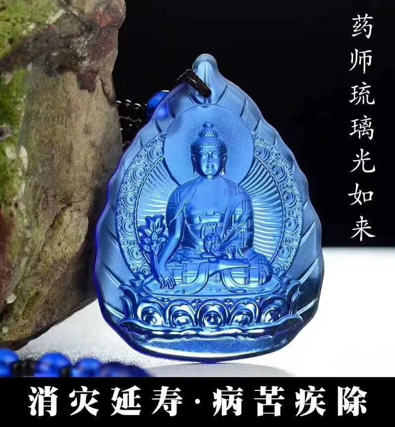 Custom Handmade Chain Buddha Glazed 65cm Chain Length Pendant Necklace ...