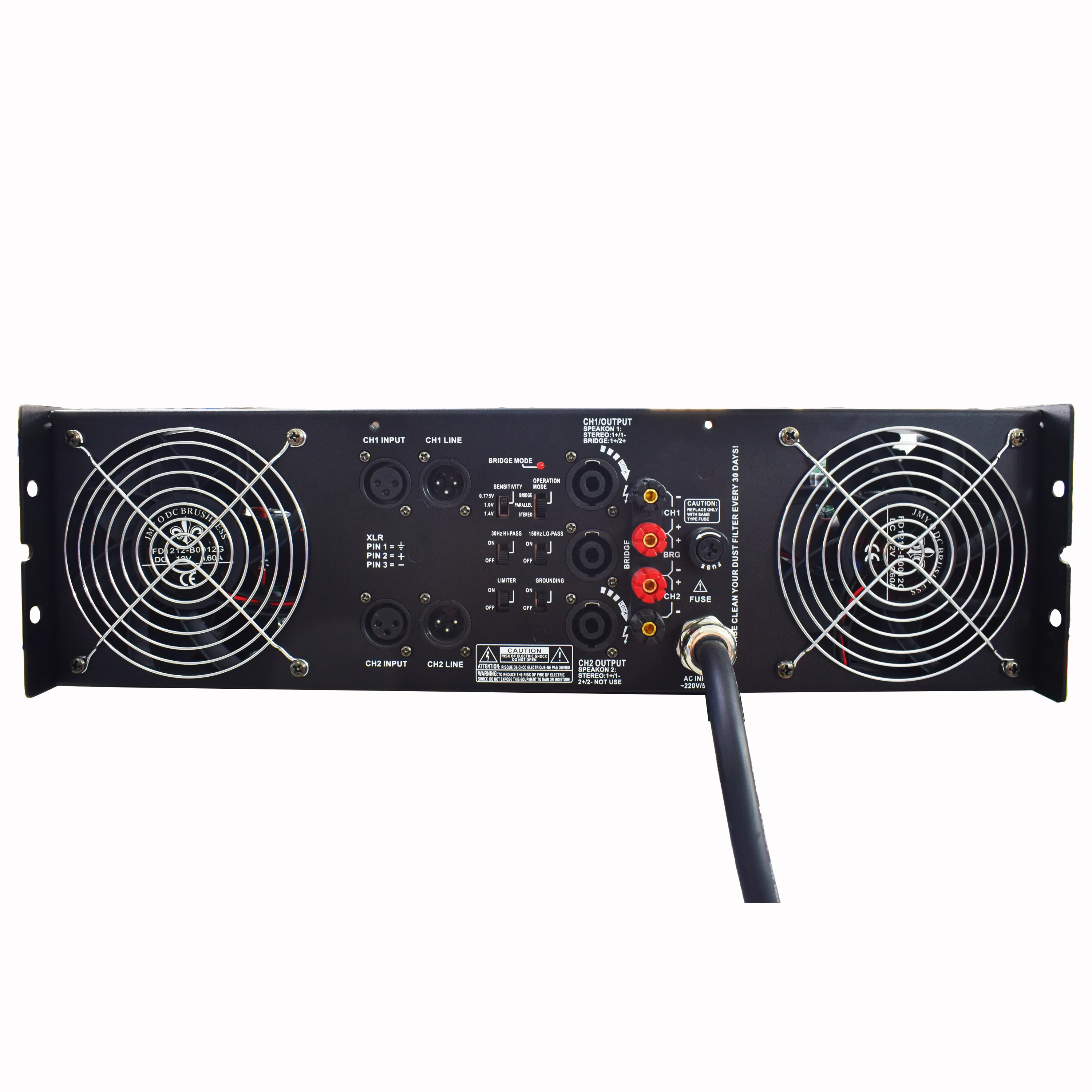 KD4000 Power Amplifier - 4000W*2H Pure Power for Stage