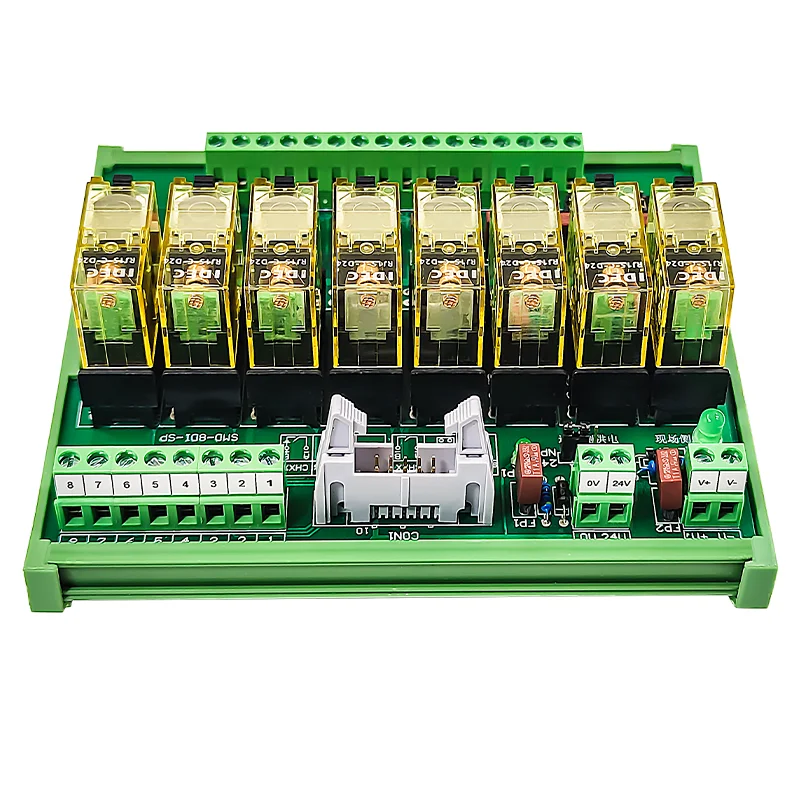 8 Channel 12a 250vac/24vdc Dcs Series Provincial Wiring Relay Module ...