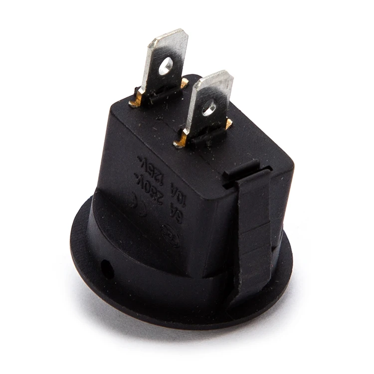 KCD1-106 T120 55 Dpdt 2 Pin Micro Round 12V Rocker Switch