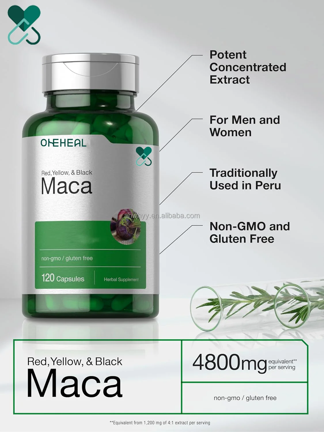 High Quality Maca Ginseng Capsule Men Energy Support Maca Root Capsule ...