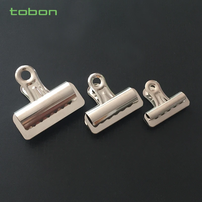 Metal Silver Strong Binding Bulldog Clip - Versatile & Durable