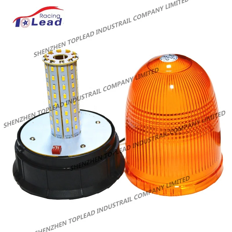 PC Lens Halogen Safety Revolving Warning Beacons , Magnetic Amber ...