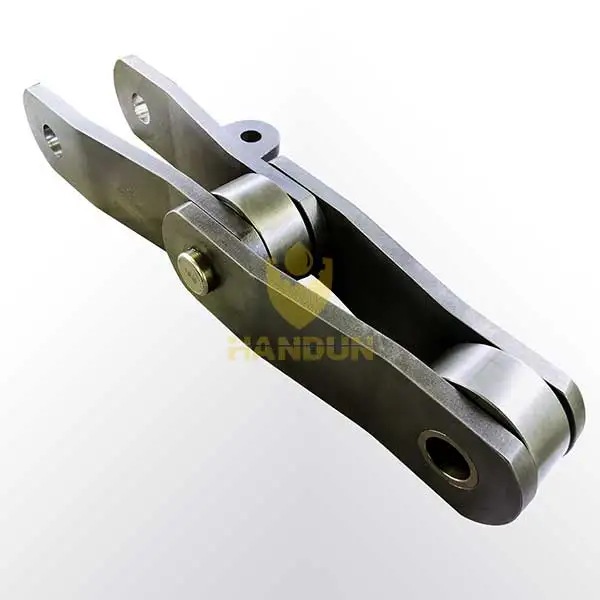 Intermediate and Bagasse Carrier Chains with Cranked Link