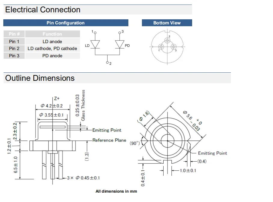 Sony Brand New Cw 150mw Pulse 350mw 400nm 405nm 410nm Blue Violet Light ...
