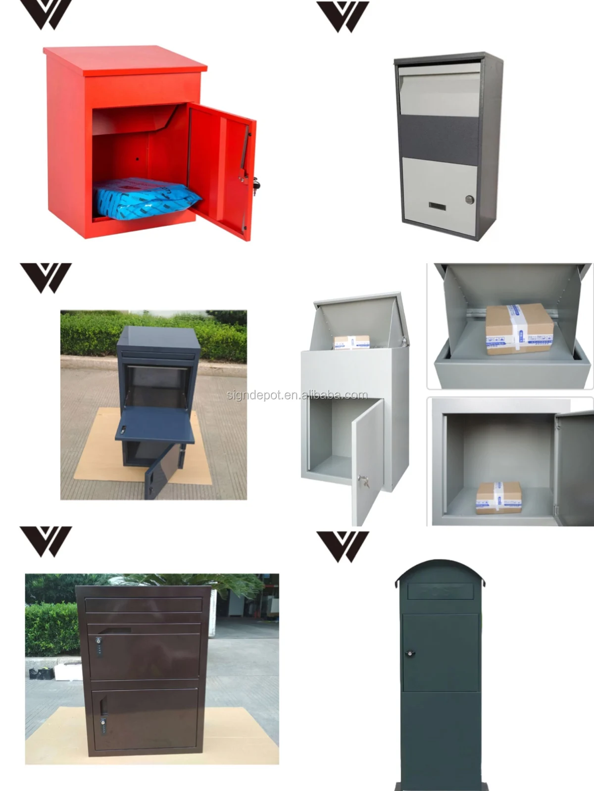 Large Outdoor Parcel Delivery Box Large Drop Box For Mail Letter Post ...