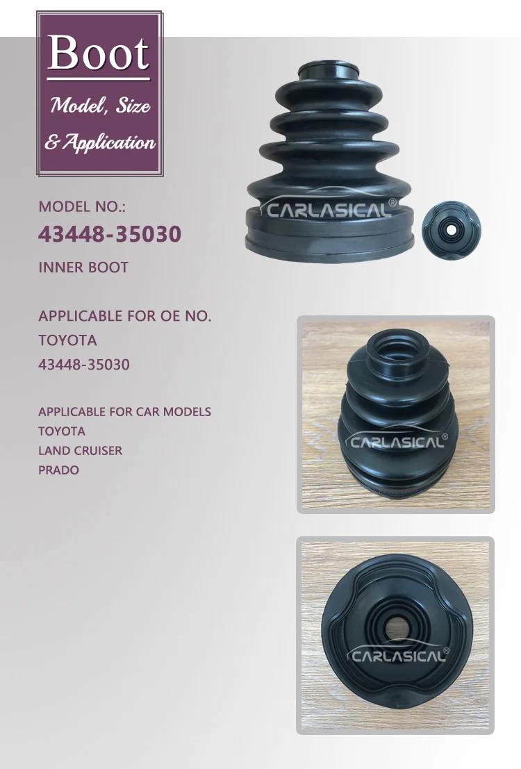 Auto Rubber Parts - Drive Shaft CV Joint Boot 43448-35030