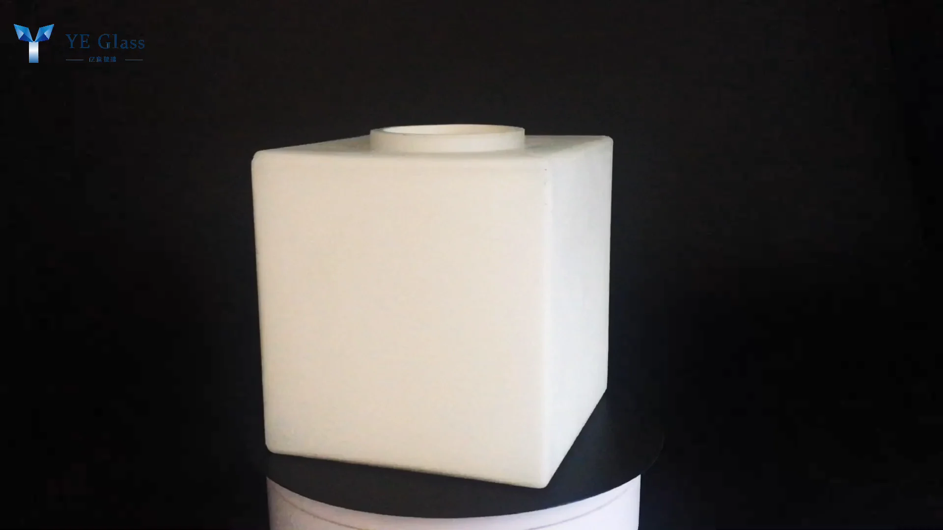 Matt Etched Cube Glass Lamp Shades Wall Lamp Cover Ceiling Lamp Shade ...