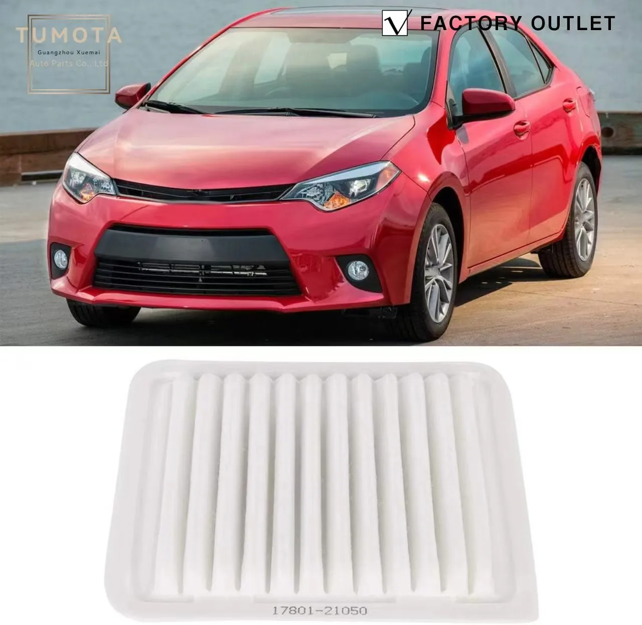 Tumota Filter 17801-21050 17801-0d060 17801-0m020 Intake Auto Car Air ...
