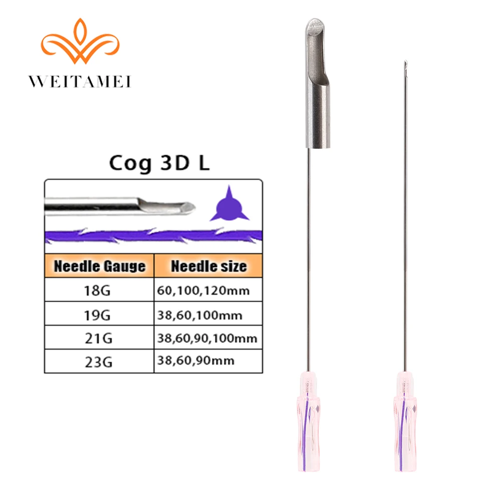 Beauty Pdo Thread 21g*90mm Cog 3d With L Type Cannula Pdo Thread Cog ...