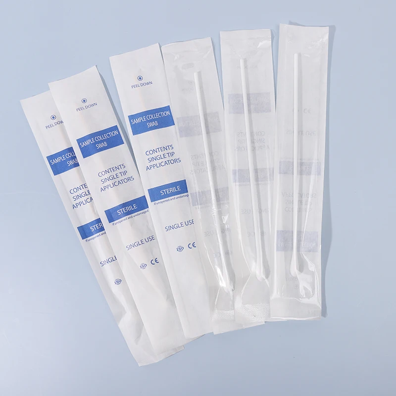 Customized Disposable Sampling Testing Cotton Swab With Pp Stick ...