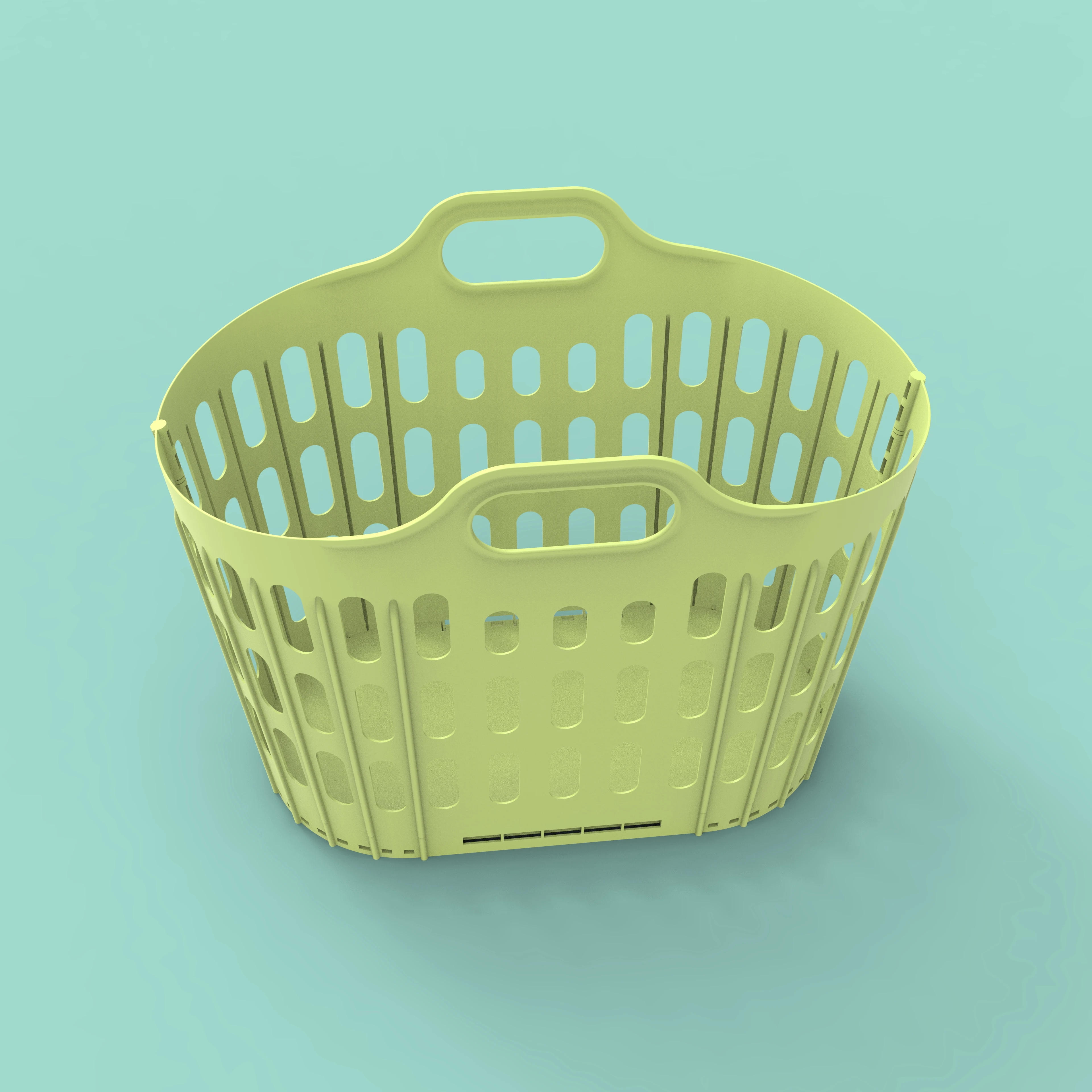 Collapsible Plastic Laundry Basket - Foldable Pop Up Storage Container ...