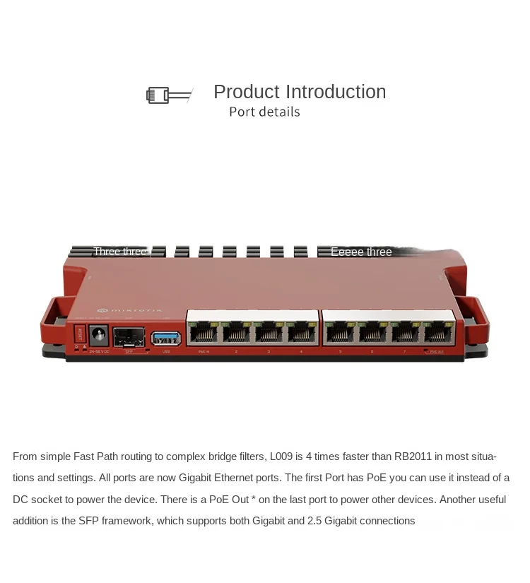 MikroTik L009UiGS-RM 2.5G Dual Core Cable Router New Enterprise ...