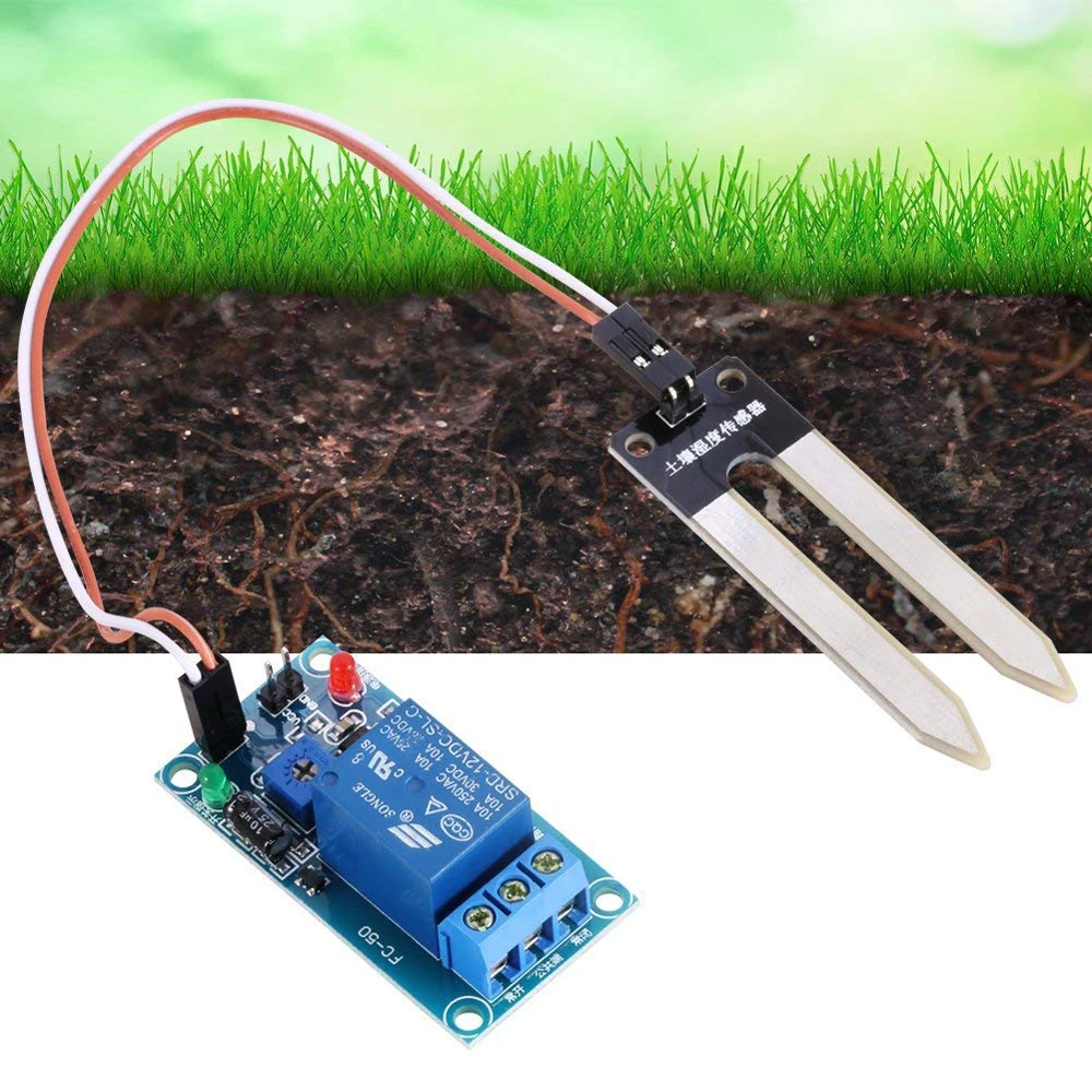 Soil Moisture Sensor 12v Relay Control Module Dc 12v Soil Moisture ...