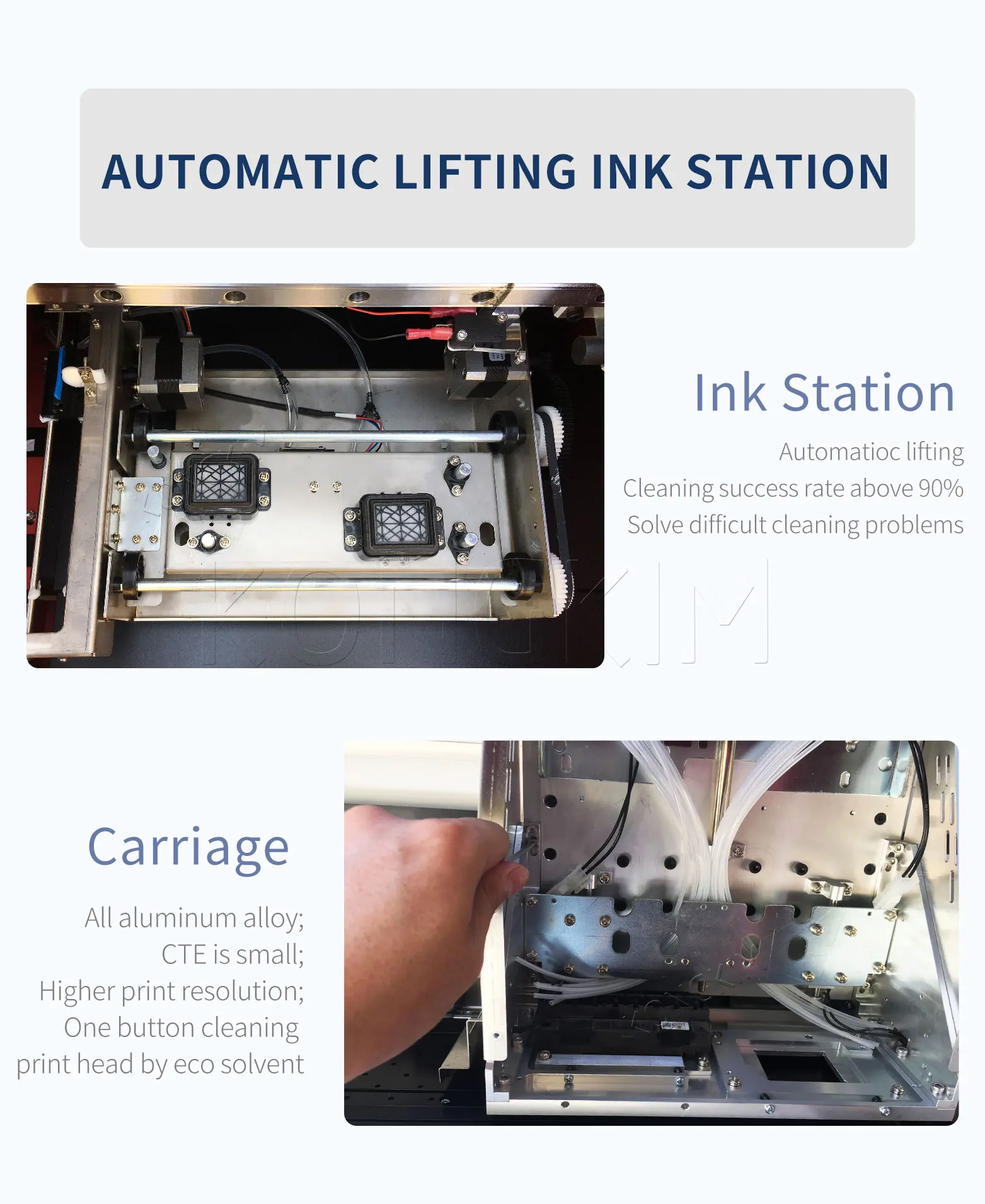 Stronger Body Kongkim Rt-1800 Dx5/dx7 Head Eco Solvent Printer Machine ...