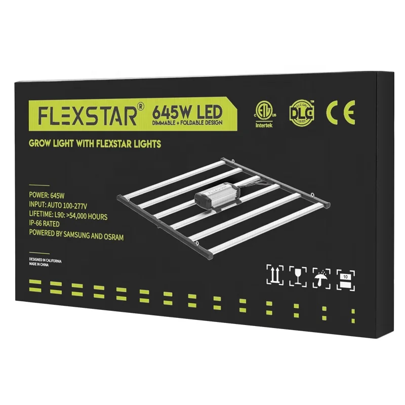 Yields Up To 3.75lbs Flexstar Pro 645 Watt 720 Watt 2.8umol/j Samsung ...