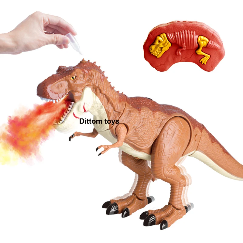 Smoking T-Rex Dinosaur Walking IR Tyrannosaurus Rex Toys with Lights ...