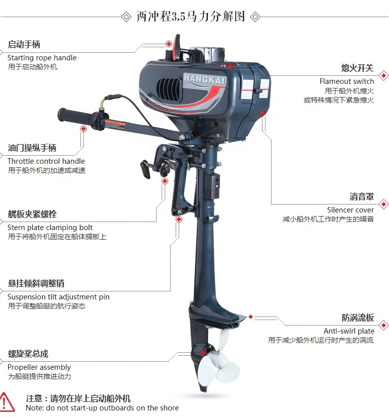 Ce Hangkai New Arrival 2 Stroke 40 Hp Boat Engine For Rowing Boat - Buy ...