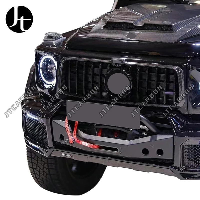 Full Carbon Fiber Front Bumper Grille For Mercedes Benz W464 G63 G500 G550 Facelift B900 2019 ...