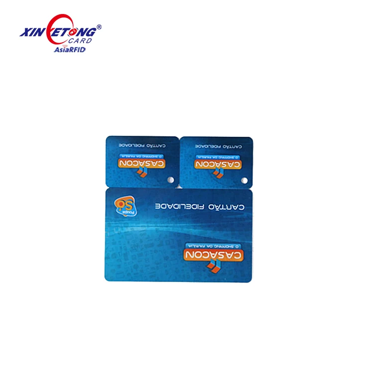 Barcode Triple Pvc Combo Card & 3-up Key Tag For Membership,Vip,Loyalty ...