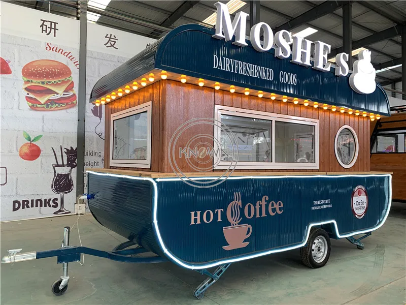 Mobile Street Snack Food Tow Trailer Cart Hamburger Coffee Ice Cream ...