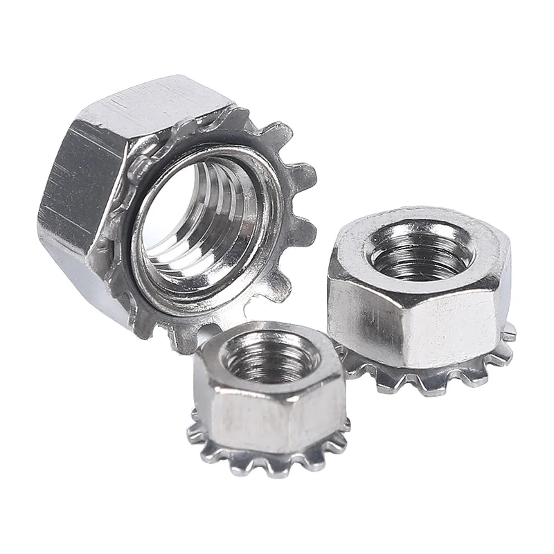 Metric Stainless Steel External Tooth Lock Washer Hex Keps K Lock Nut
