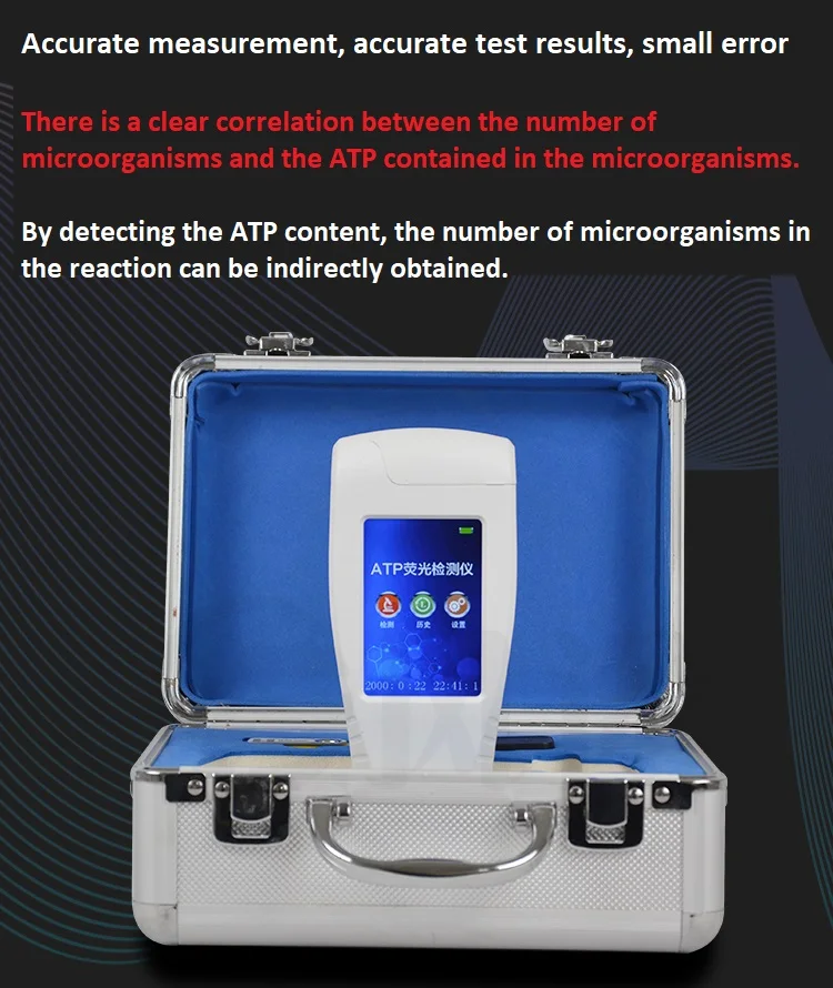 Touch Operation Handheld ATP Fluorescence Detector - Bacteria Detection ...
