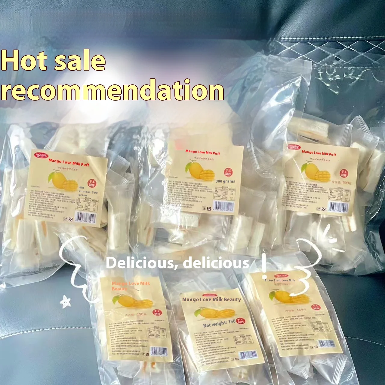 Mango Dried Sandwich Fu Snowflake Crisp Snack OEM Wholesale Mint Flavor ...