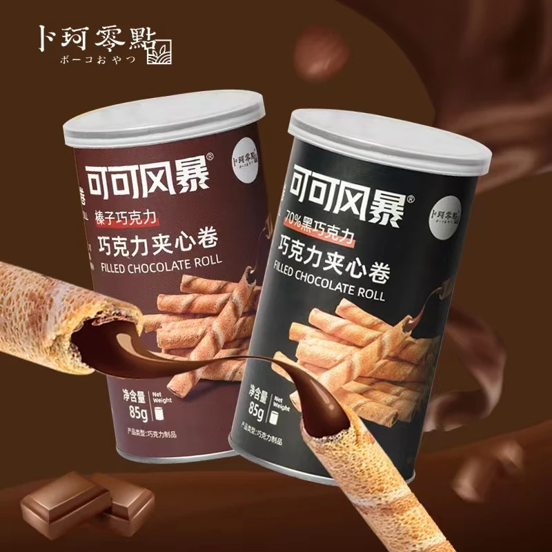 Cocoa 85g Chocolate Roll Roll Roll Biscuits Crispy Biscuits