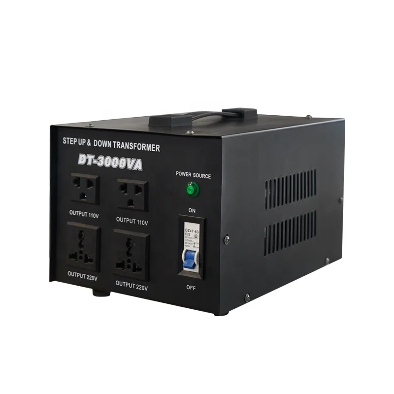 Dt-3000va Step Up/down Transformer/voltage Converter Ac Electric Power ...