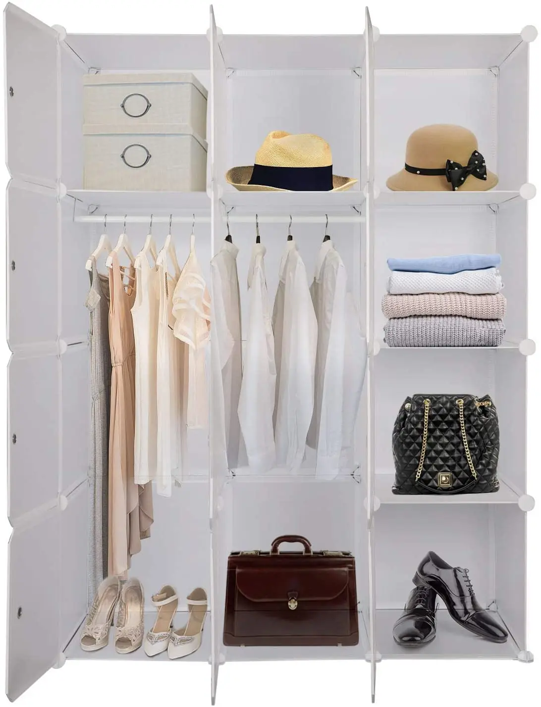 Classical Plastic Wardrobe Combination Diy Clothes Storage Plastic ...