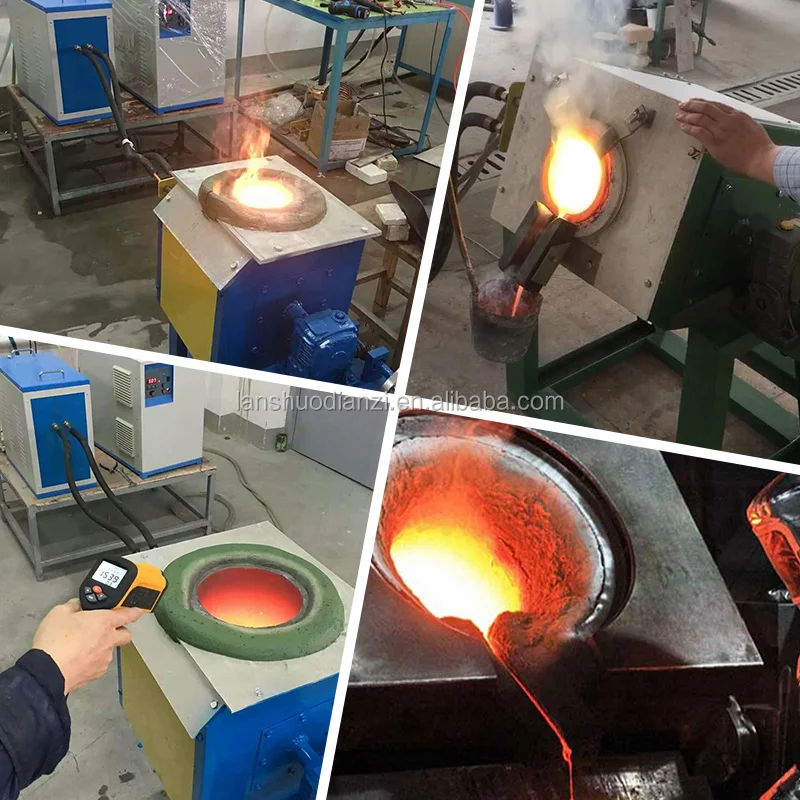 50 Kg Aluminum Electric Induction Melting Smelters Furnace