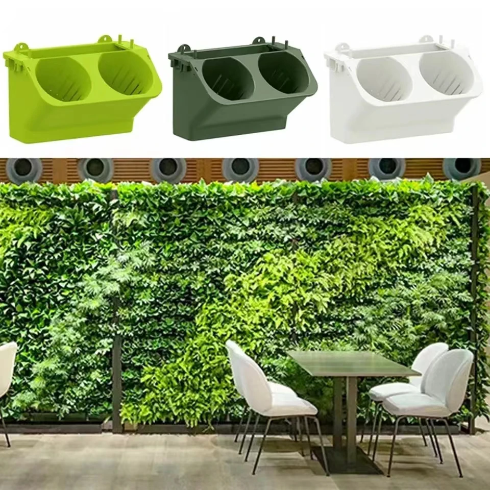 Wall Hanging Vertical Green Wall-mounted Plastic Planting Box Garden ...