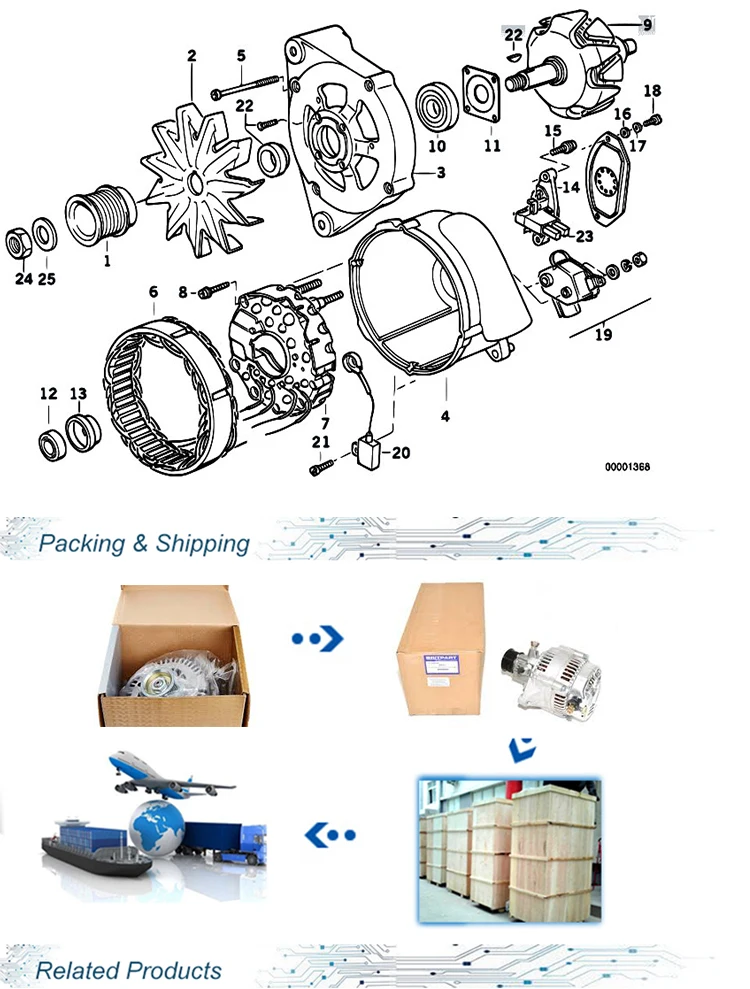 High Quality Car Parts Oem No 0009068301 A0009068301 12v 120a Auto ...