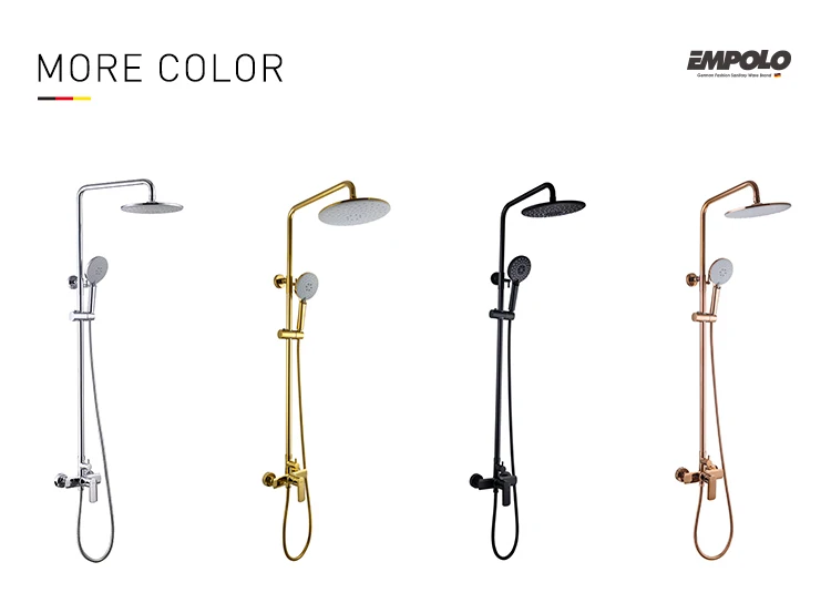 Empolo Rain Shower Set Cold Hot Water Bathroom Rainfall Shower Faucet ...