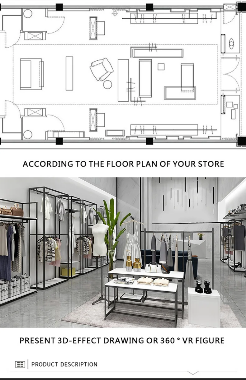 Men And Women Dress Display Rack Metal Cloth Hanger Stand Rack Retail ...